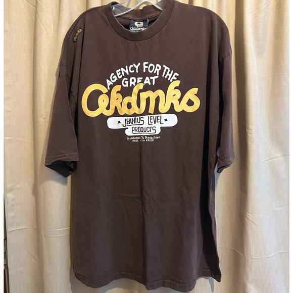 Akademiks | Shirts | Akademiks Xl Thick Brown Gold Tshirt Union Jeanius ...